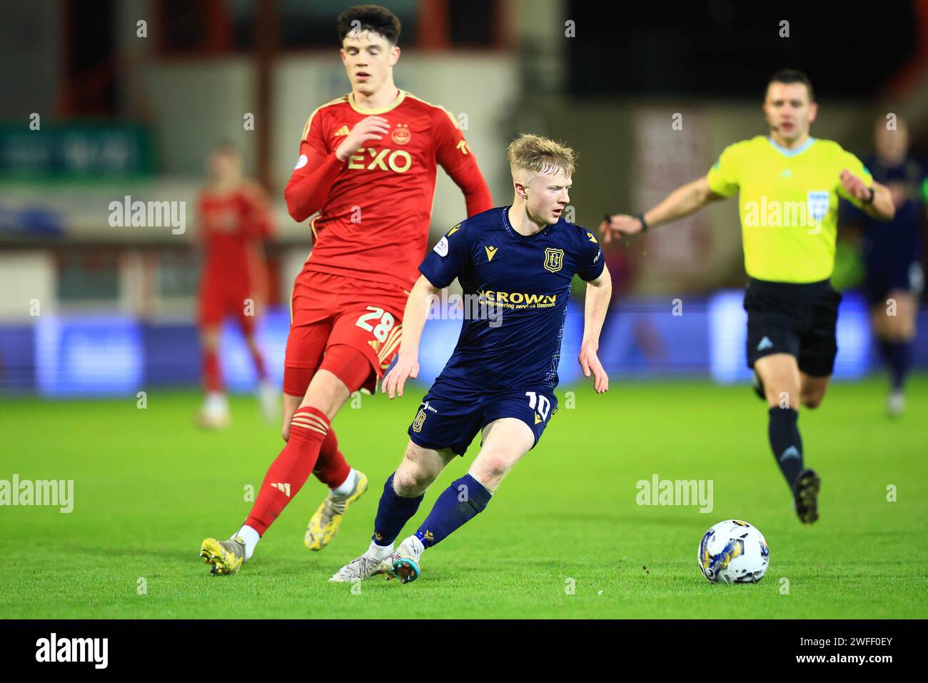 Pittodrie Stadium, Aberdeen, UK. 30th Jan, 2024. Scottish Premiership Football, Aberdeen versus ...