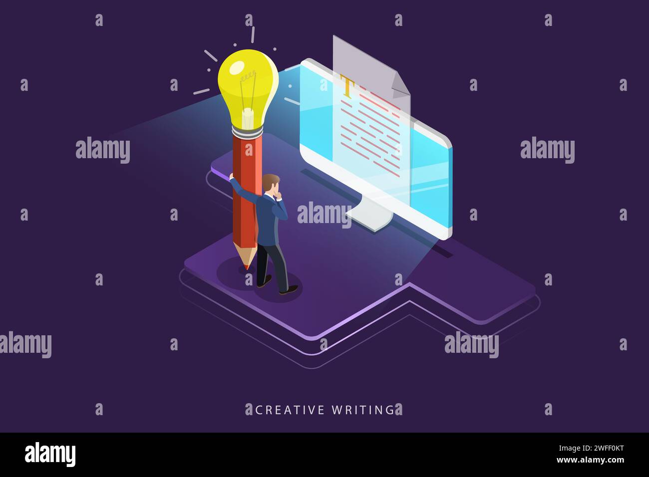 Creating content Stock Vector Images - Alamy