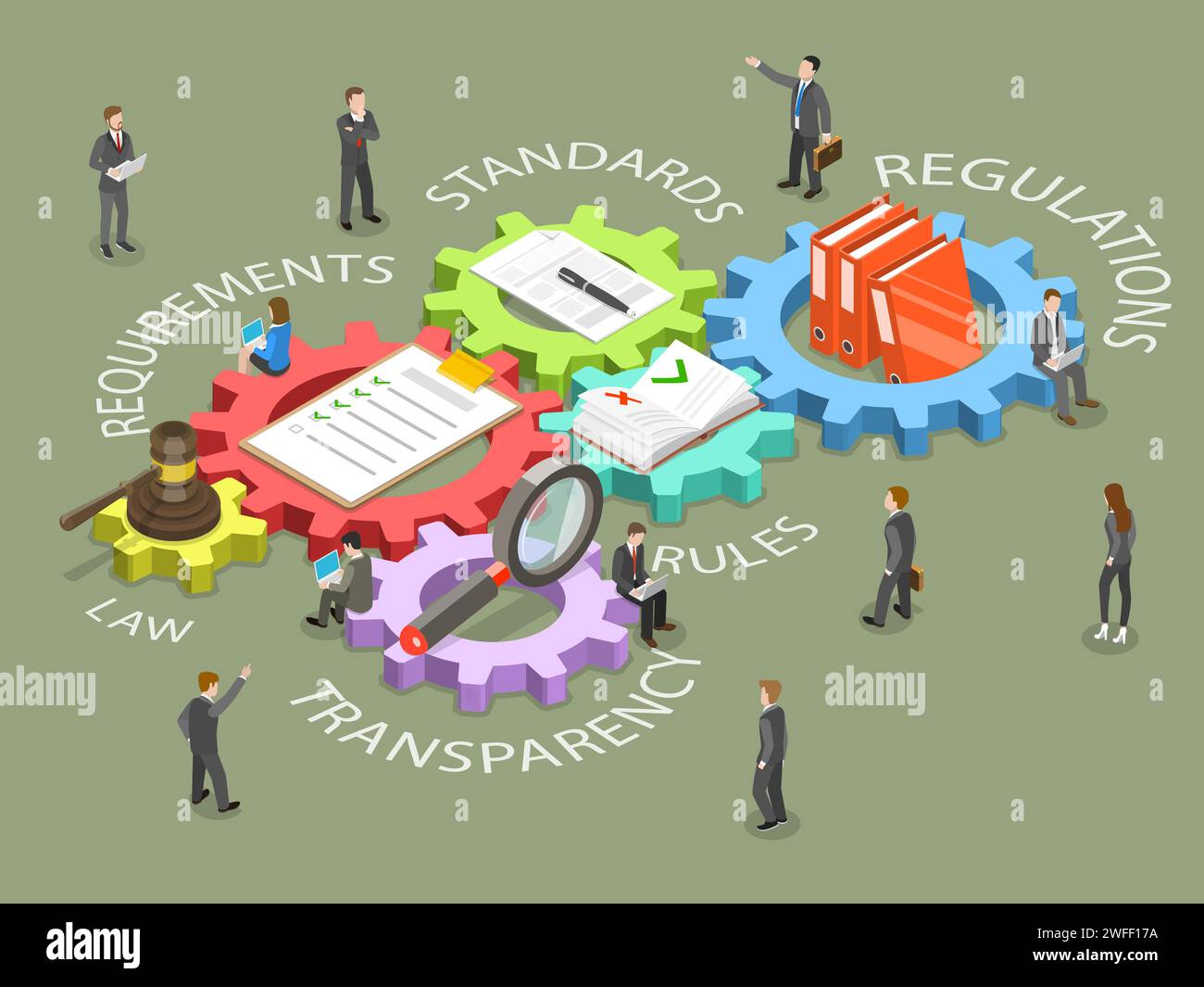 Audit standards vector vectors hi-res stock photography and images - Alamy