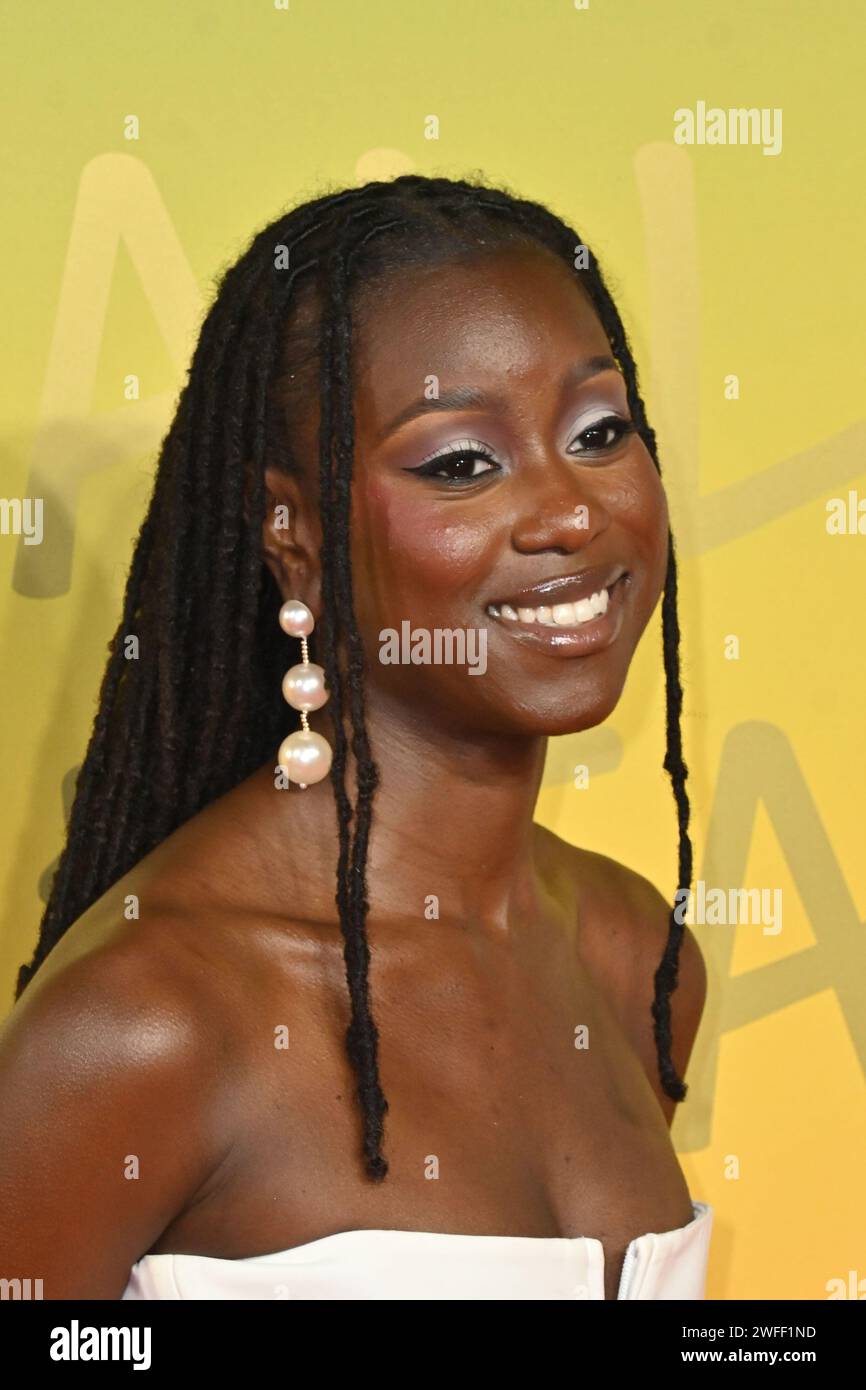 London, UK. 30th Jan, 2024. Nia Ashi at UK premiere of Bob Marley, One ...