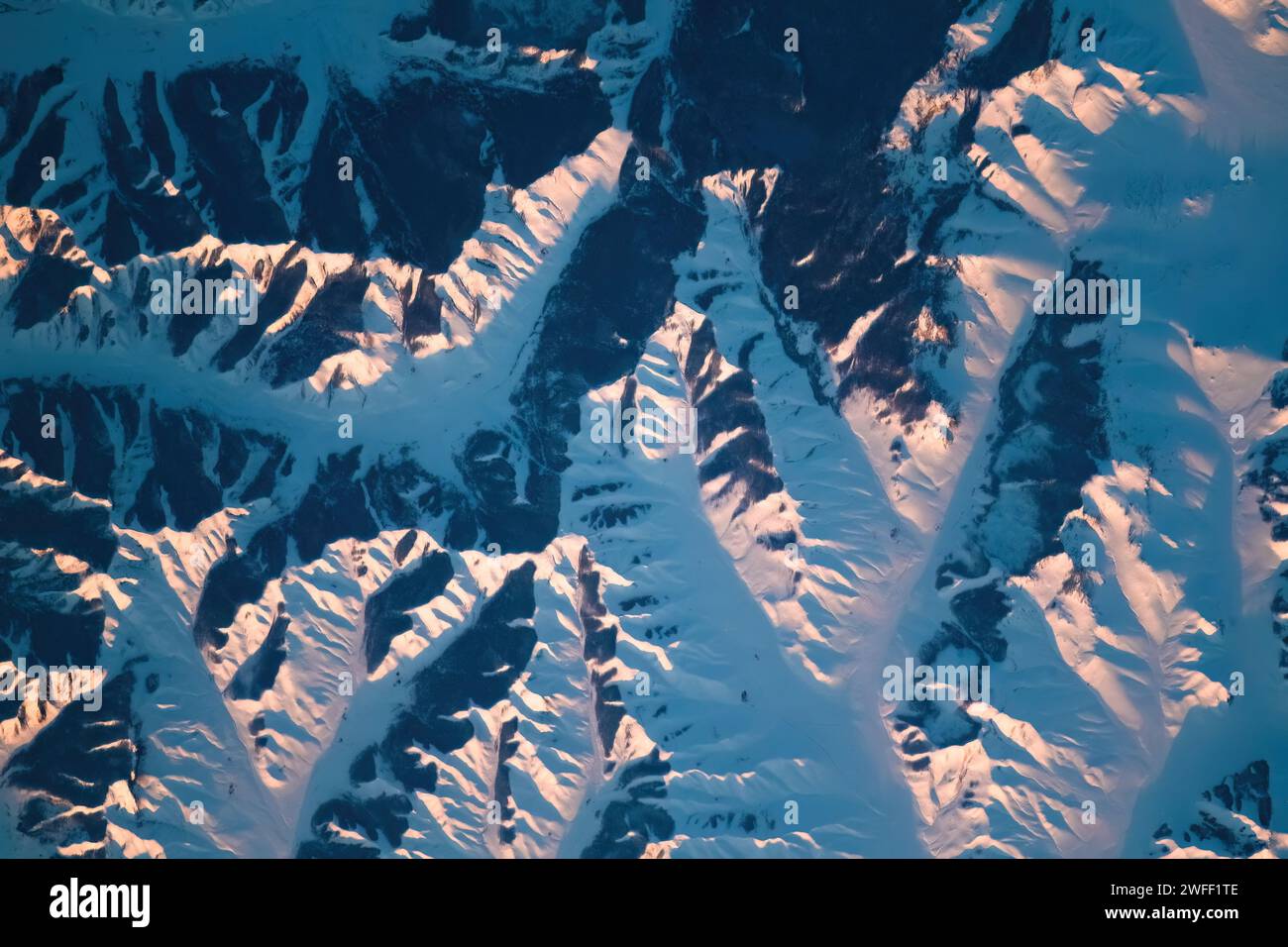 Winter snow land in Mongolia Stock Photo - Alamy