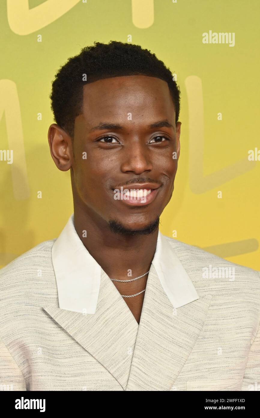 London, UK. 30th Jan, 2024. Michael Ward at UK premiere of Bob Marley ...