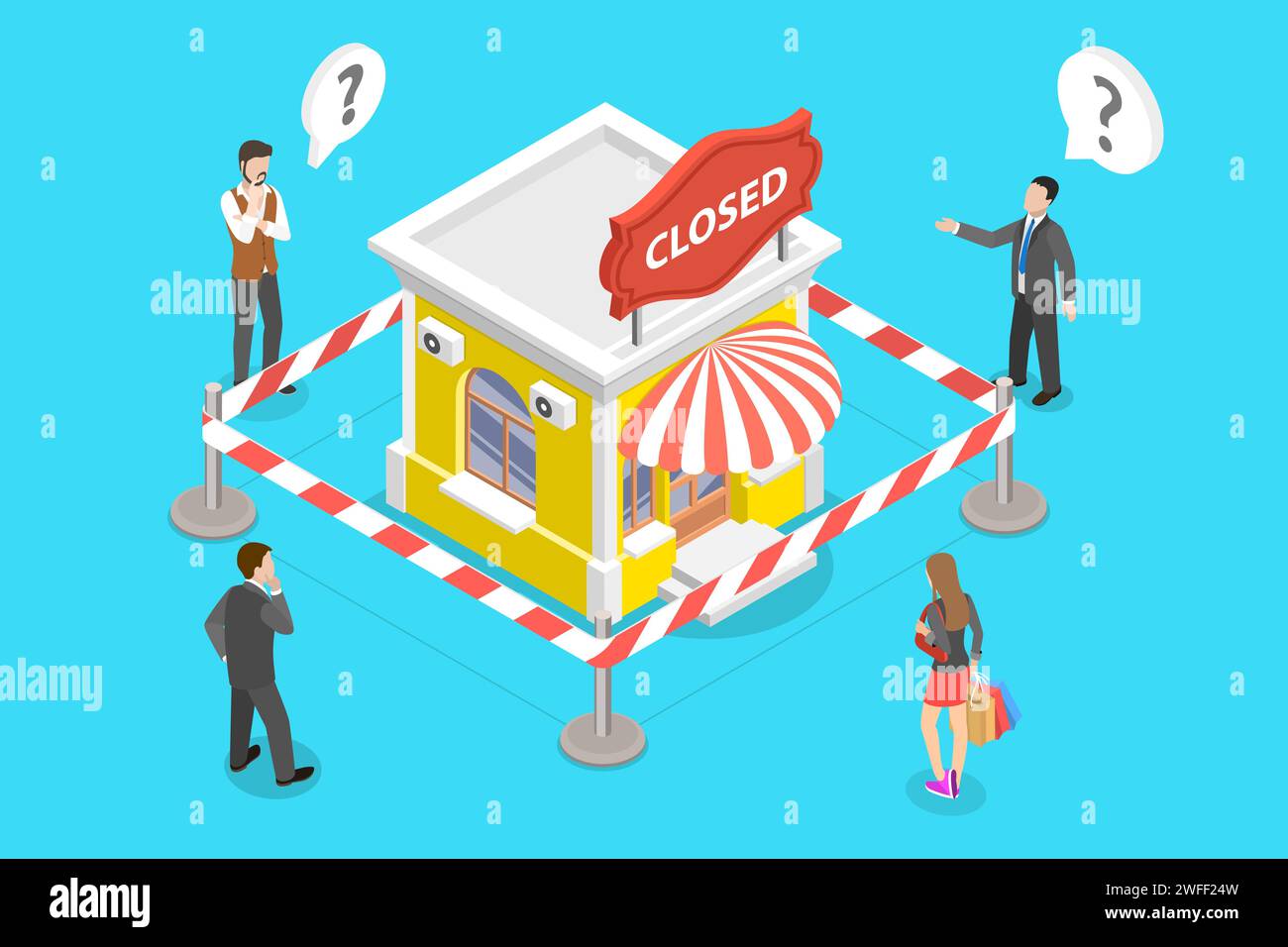 Pandemic businesses closing Stock Vector Images - Alamy