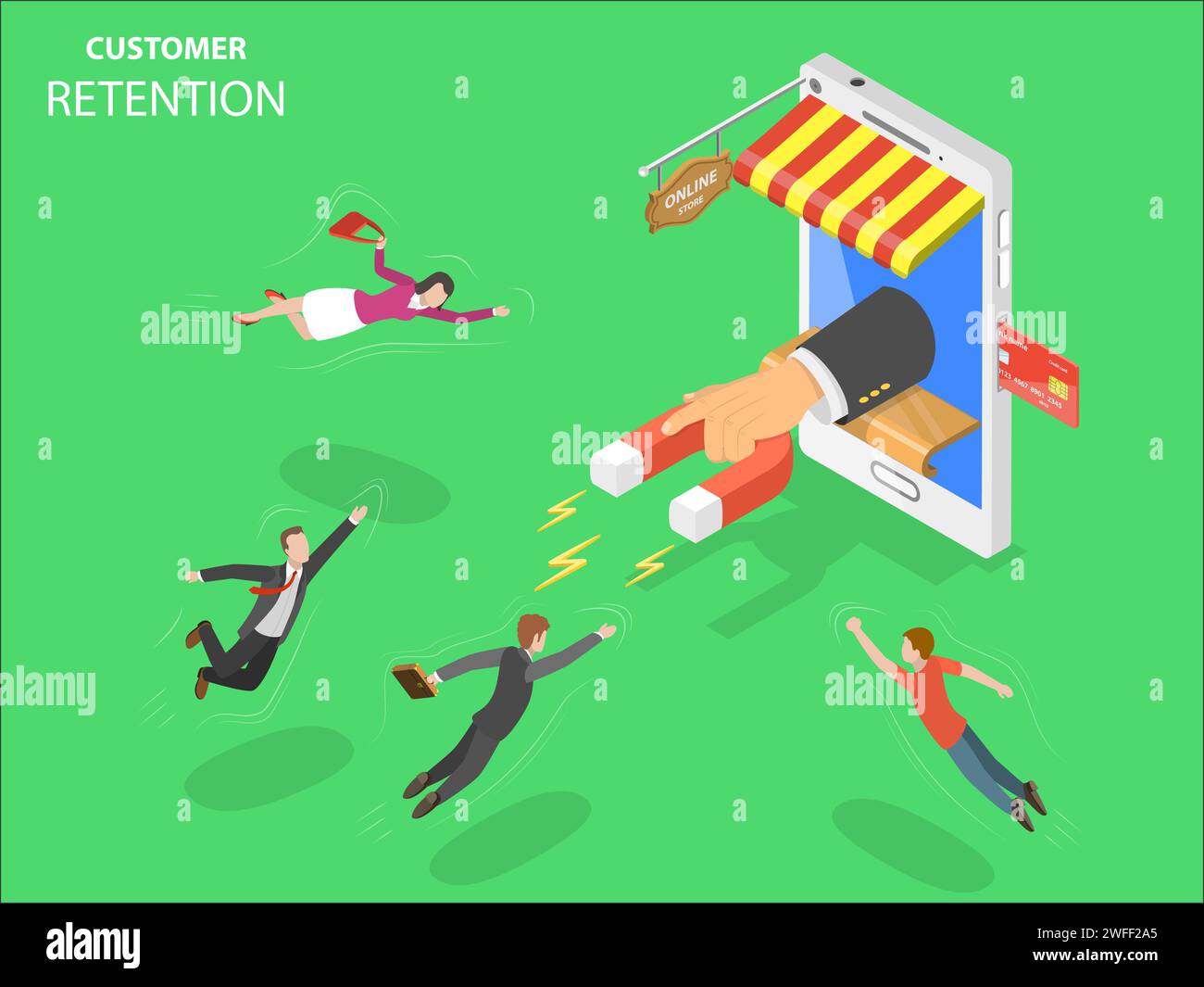 Customer and staff screen Stock Vector Images - Alamy
