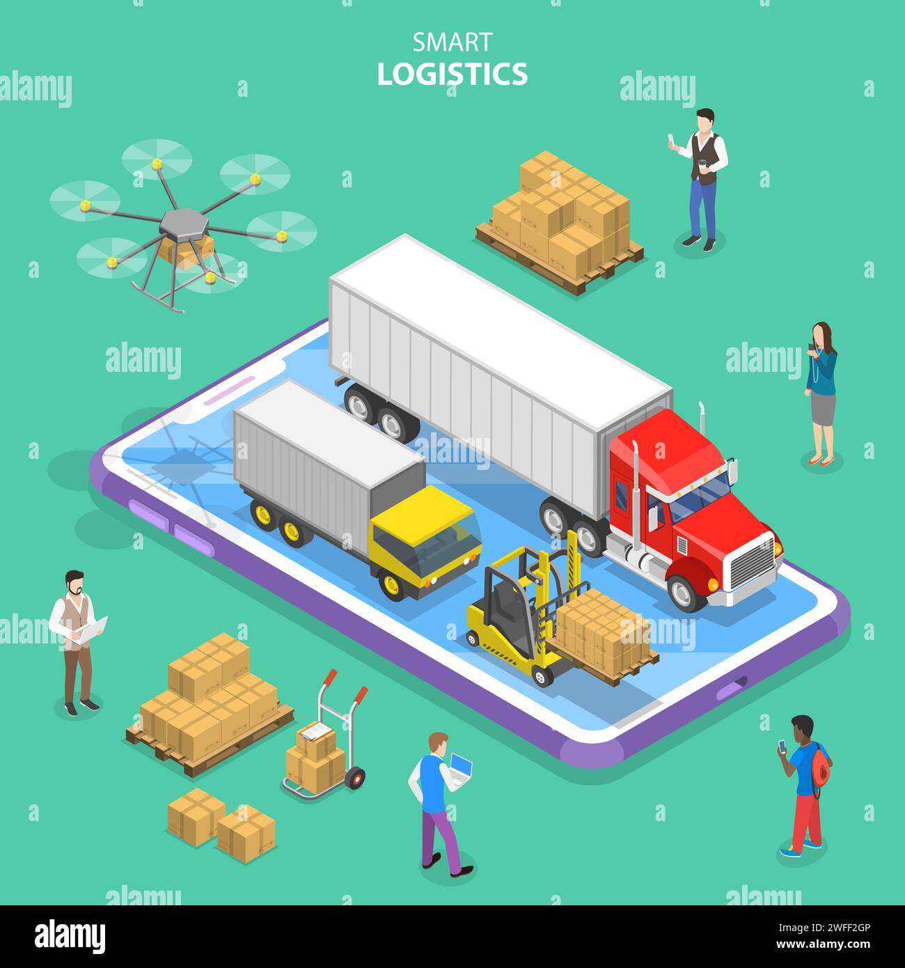 Retail logistics Stock Vector Images - Alamy