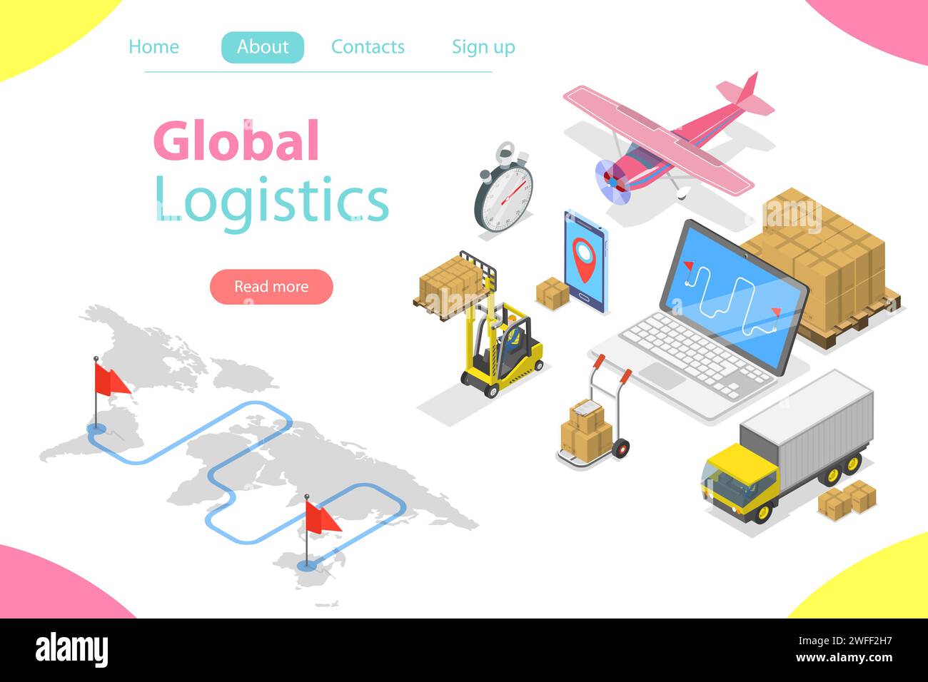 Global express Stock Vector Images - Alamy