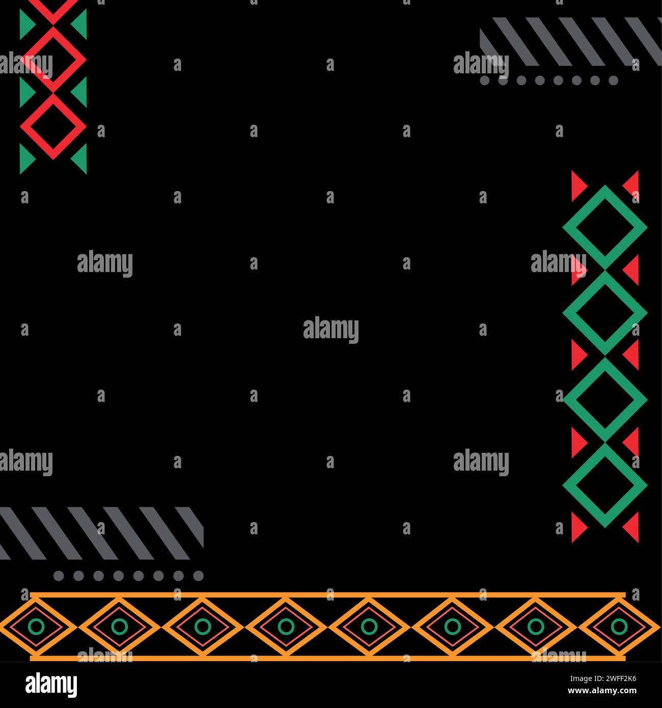African ethnic pattern background Vector Stock Vector Image & Art - Alamy