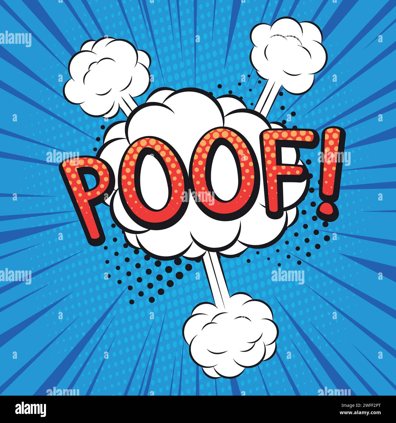 Poof text pop art style vector image Stock Vector Image & Art - Alamy