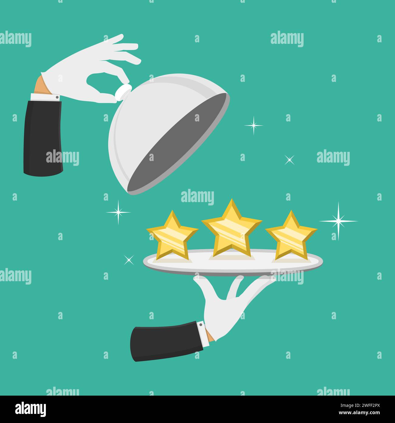 Satisfaction restaurant Stock Vector Images - Alamy