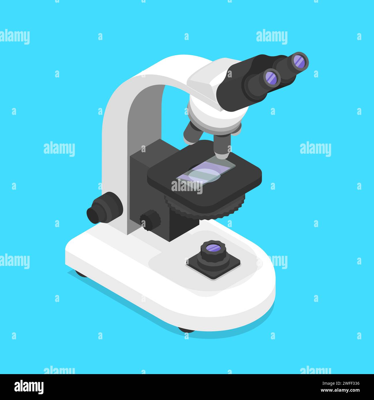 Microscope isolated Stock Vector Images - Alamy