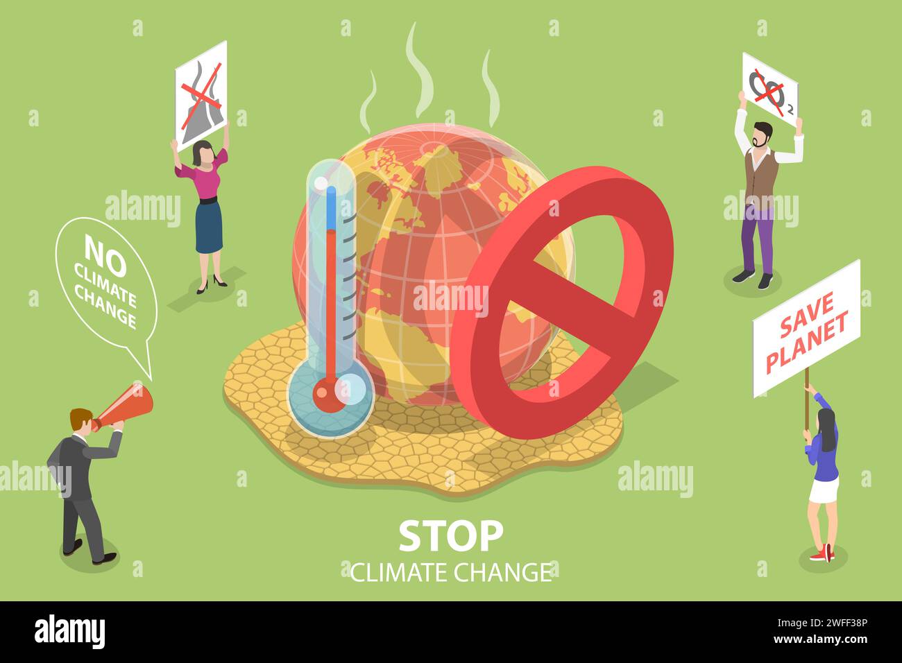 Stop climate change Stock Vector Images - Alamy