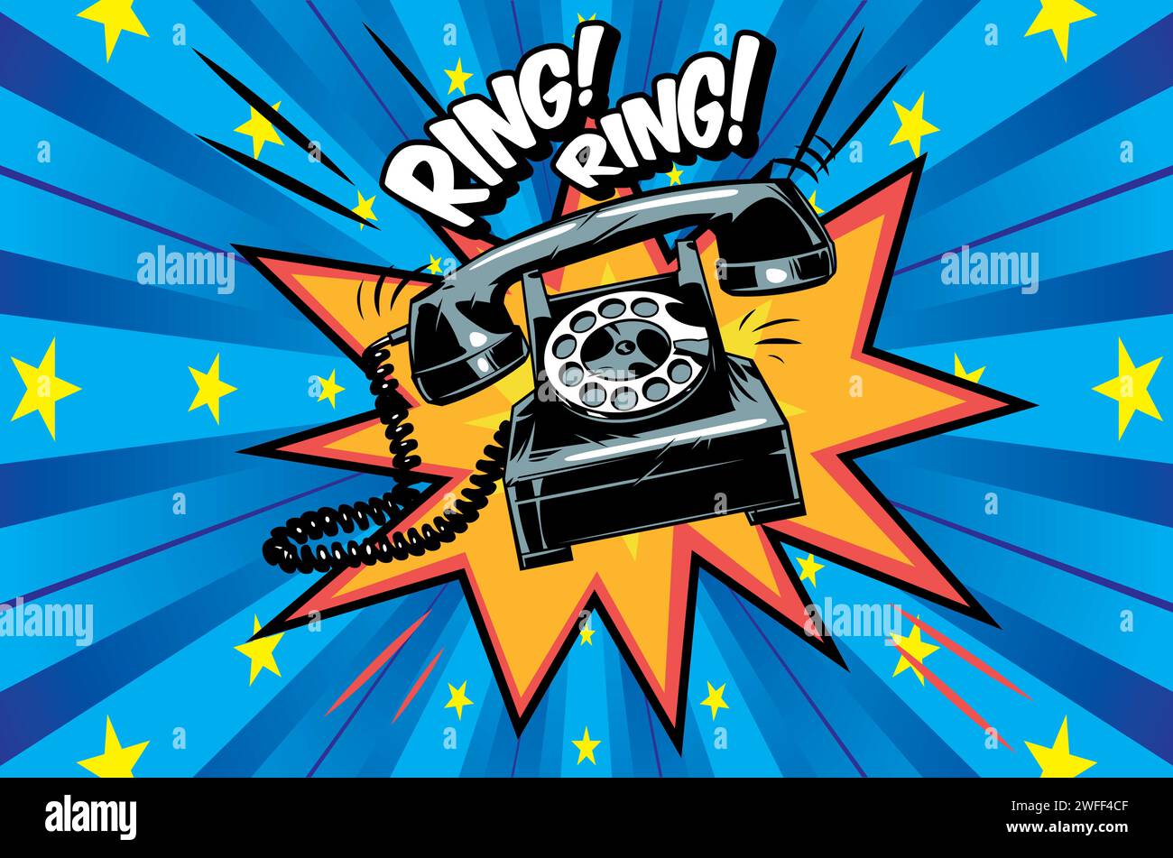 Comic strip mobile Stock Vector Images - Alamy