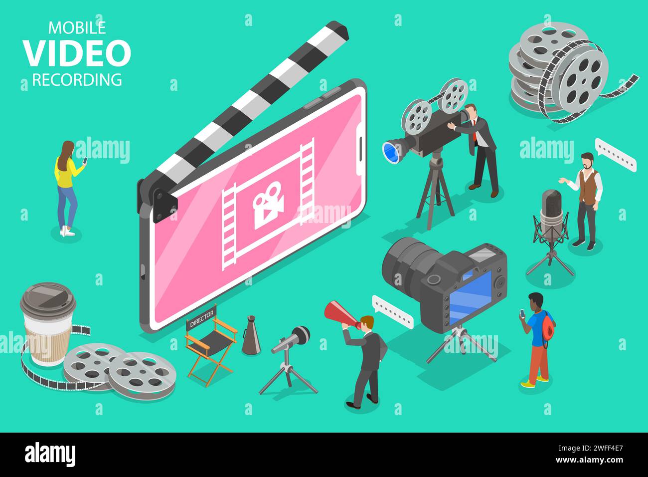 Ad filmmaker Stock Vector Images - Alamy