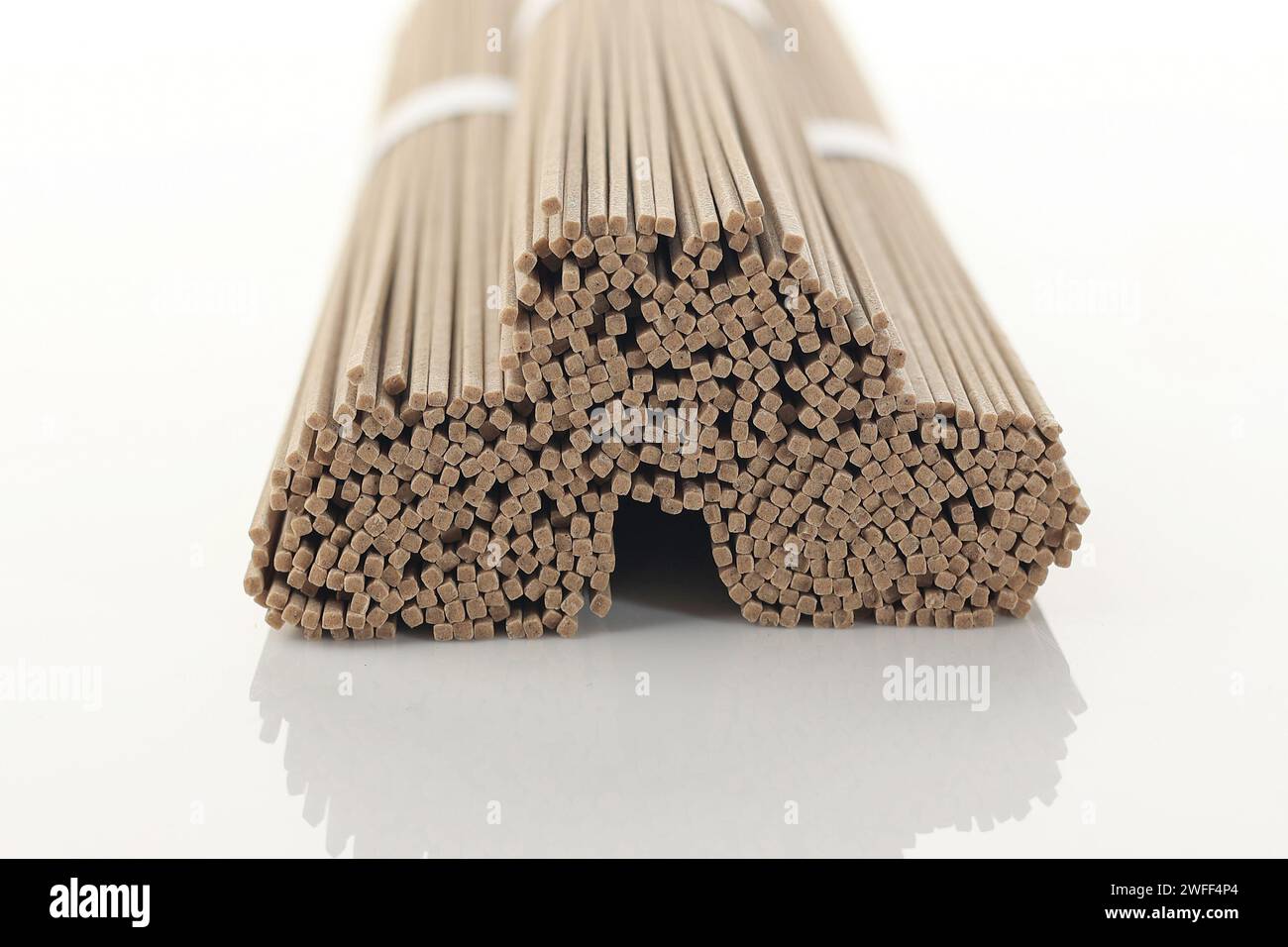 Dried Soba Noodle, Buckwheat Korean Japanese Noodle Pasta on White ...