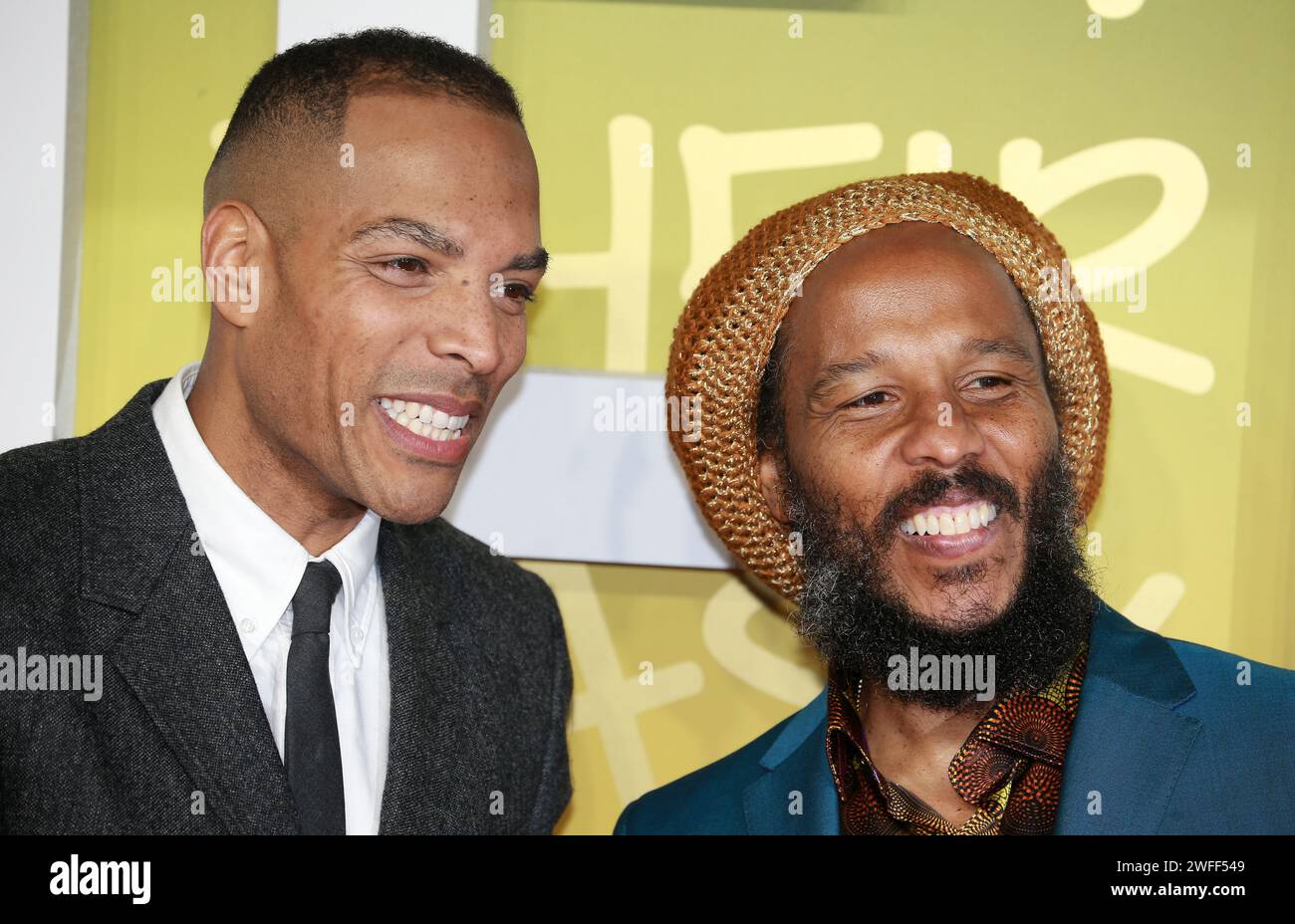 London, UK. 30th Jan, 2024. Reinaldo Marcus Green and Ziggy Marley ...