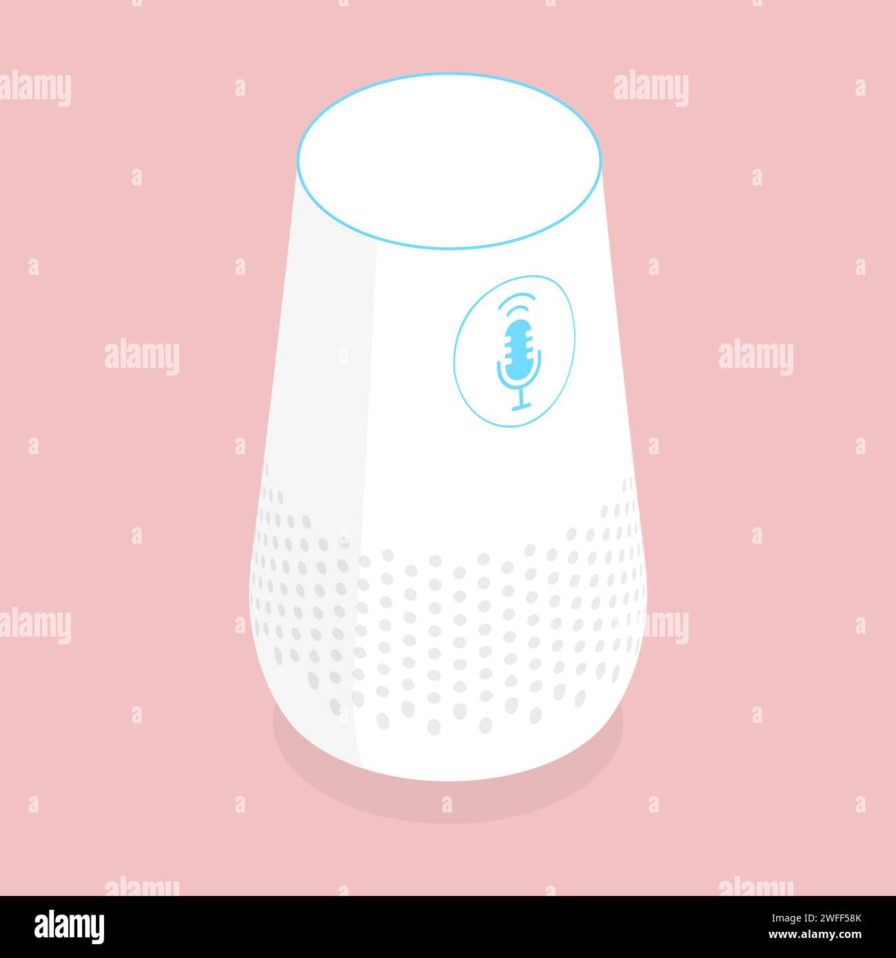 3D Isometric Flat Vector Concept of Smart Speaker With Voice Control Stock Vector Image & Art ...