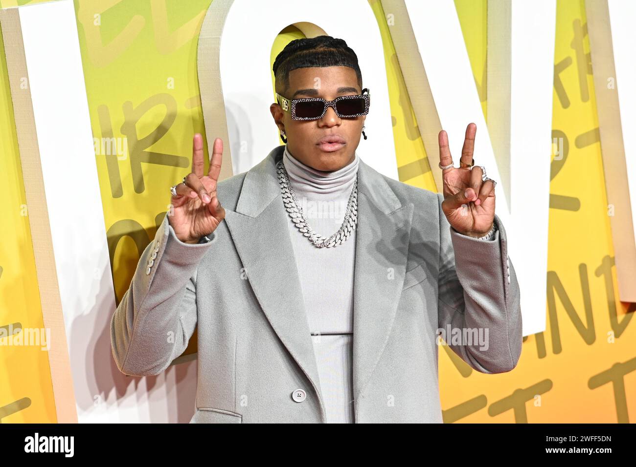 London, UK. 30th Jan, 2024. Davo attends the UK Premiere of Bob Marley ...