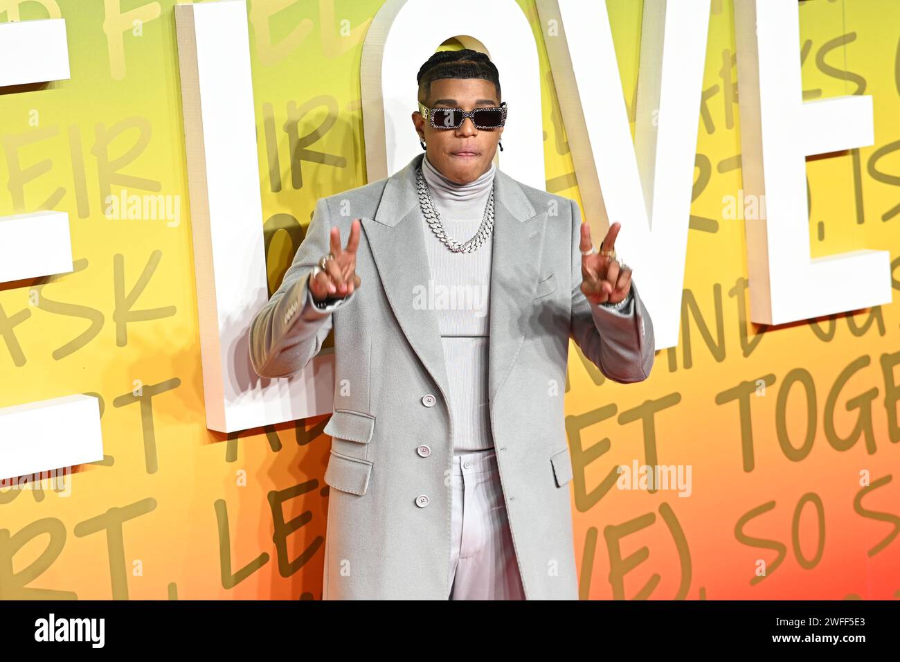 London, UK. 30th Jan, 2024. Davo attends the UK Premiere of Bob Marley ...