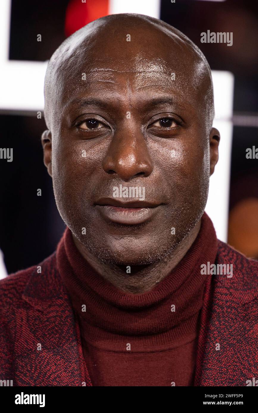 Ozwald Boateng poses for photographers upon arrival at the premiere of ...
