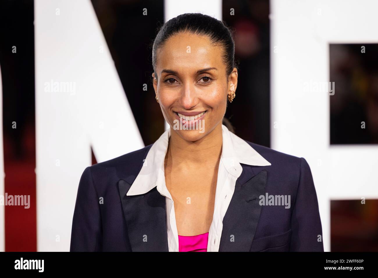 Chioma Nnadi poses for photographers upon arrival at the premiere of ...