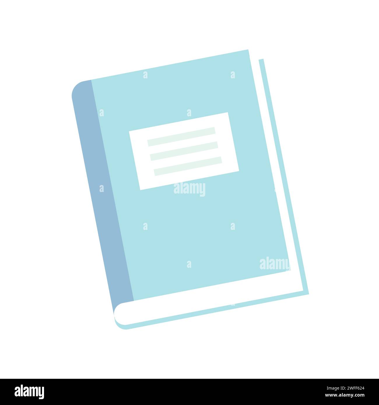 Blue Log Book Icon Vector Illustration Stock Vector Image & Art - Alamy