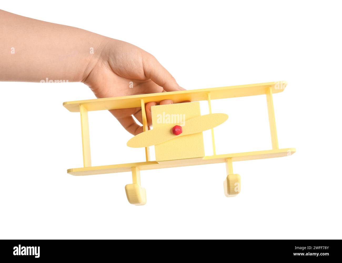 Hand holding plane Cut Out Stock Images & Pictures - Alamy