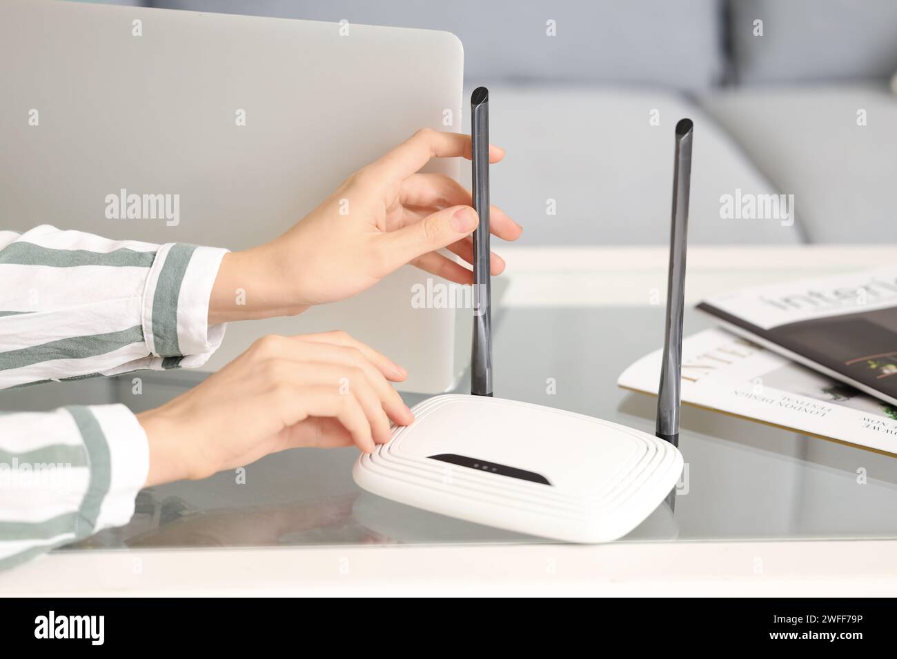 Modern home gateway hi-res stock photography and images - Alamy