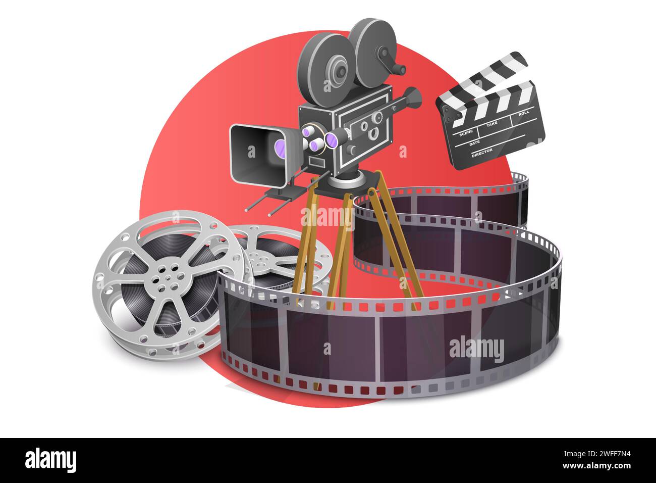 Filmmaking vector vectors hi-res stock photography and images - Alamy