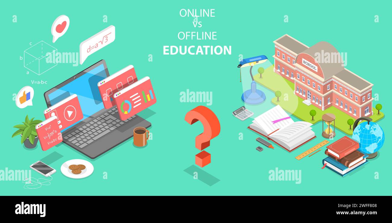 Offline study Stock Vector Images - Alamy