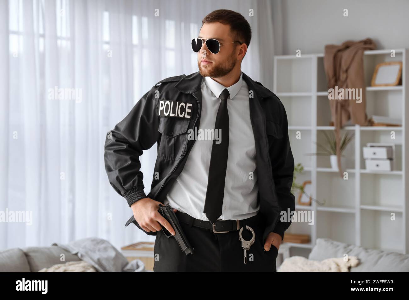 Cool police officer hi-res stock photography and images - Alamy