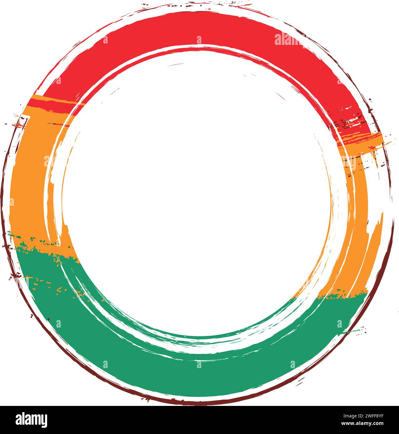 Isolated circle flag with african colors Vector Stock Vector Image ...