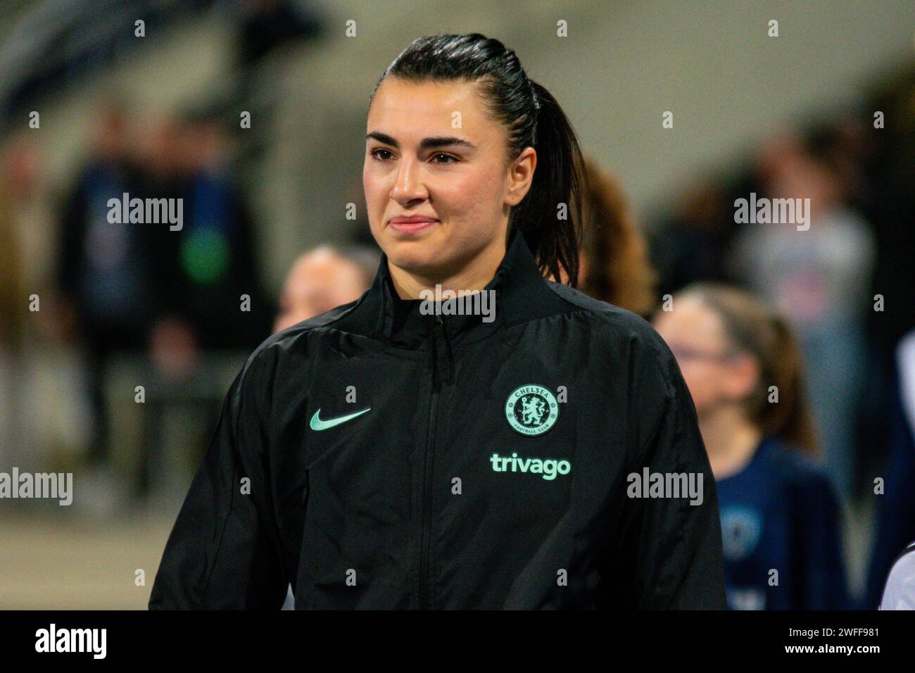Zecira Musovic of Chelsea ahead of the UEFA Women's Champions League ...