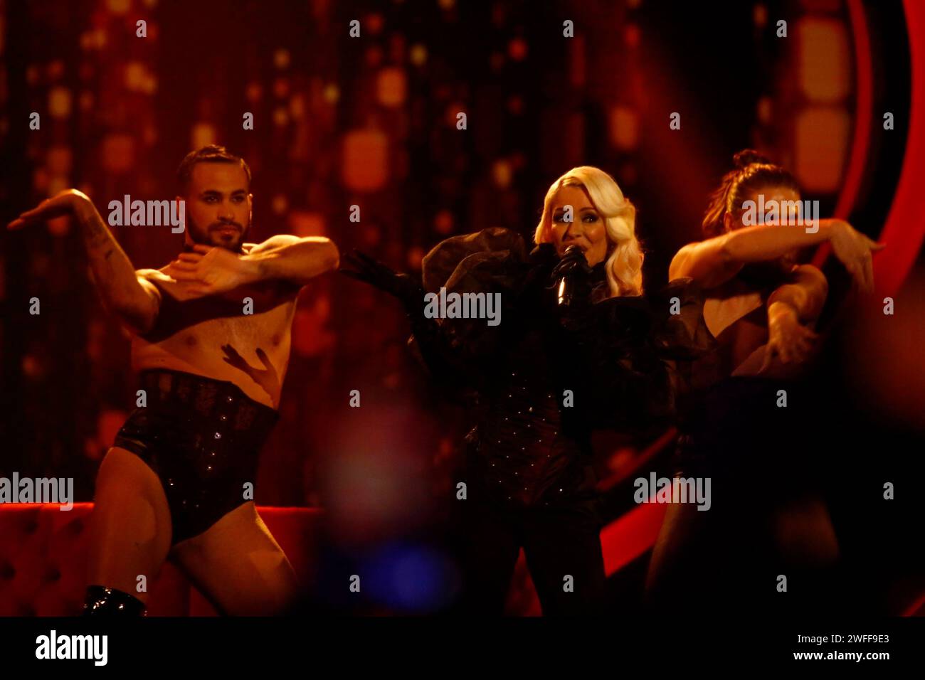 Nebulossa during their performance in the first semifinal of the ...