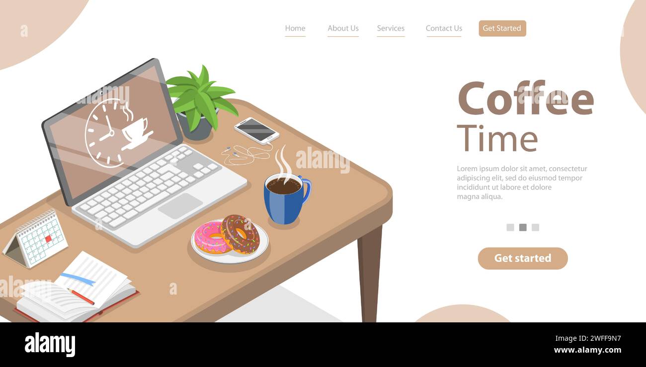 Workday pause Stock Vector Images - Alamy