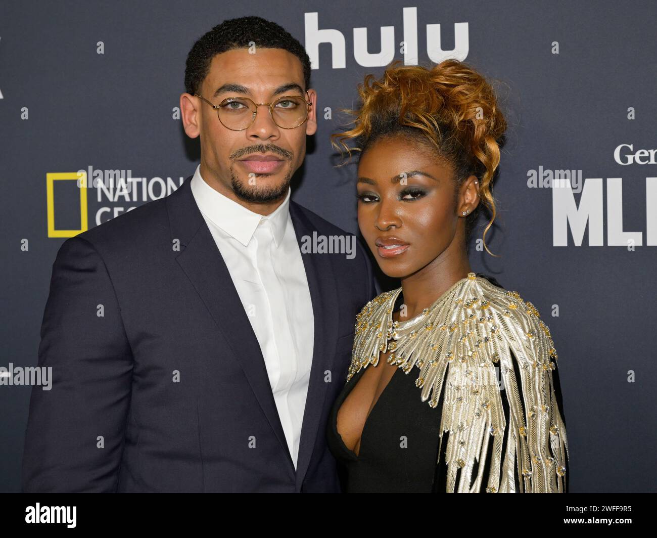 January 29, 2024, Los Angeles, California, United States: Aaron Pierre ...