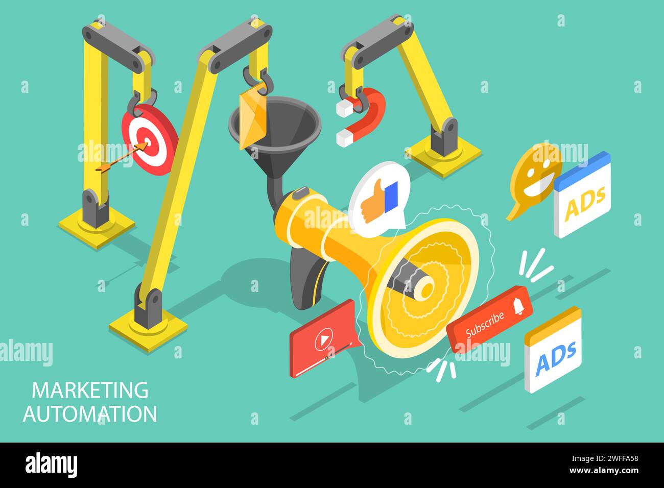 Automated content Stock Vector Images - Alamy