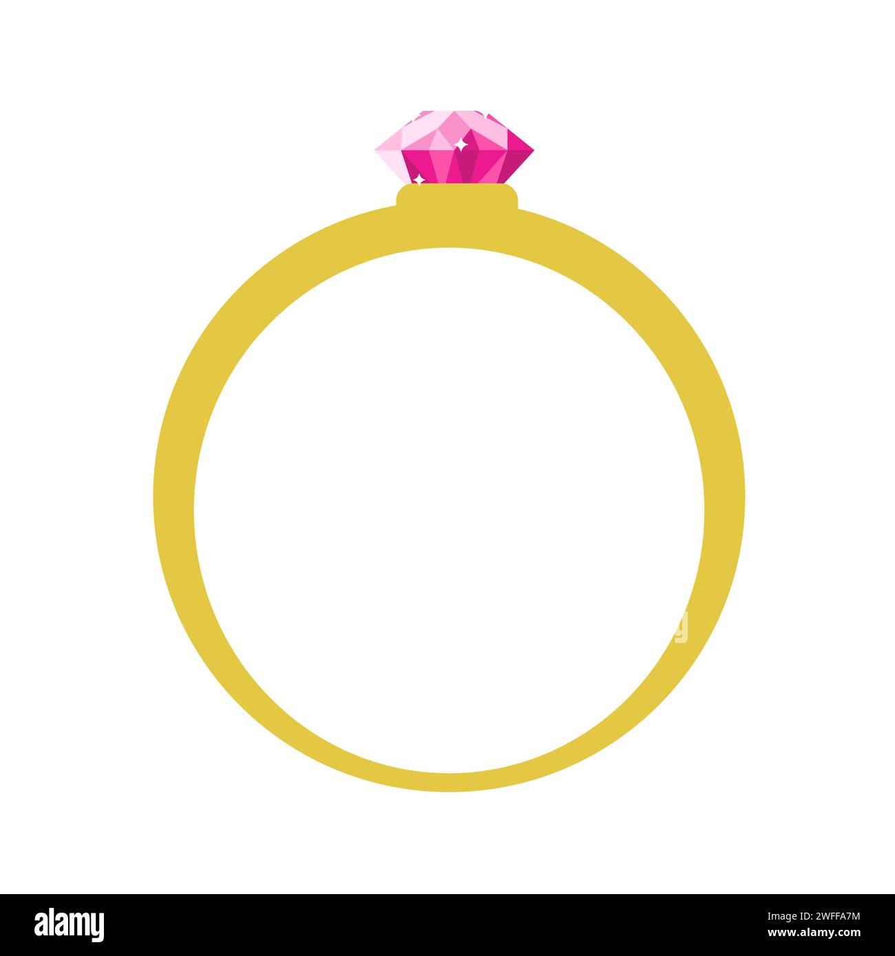 Pink ring vector vectors hi-res stock photography and images - Alamy
