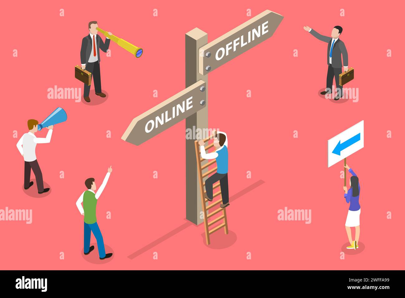 Offline work Stock Vector Images - Alamy