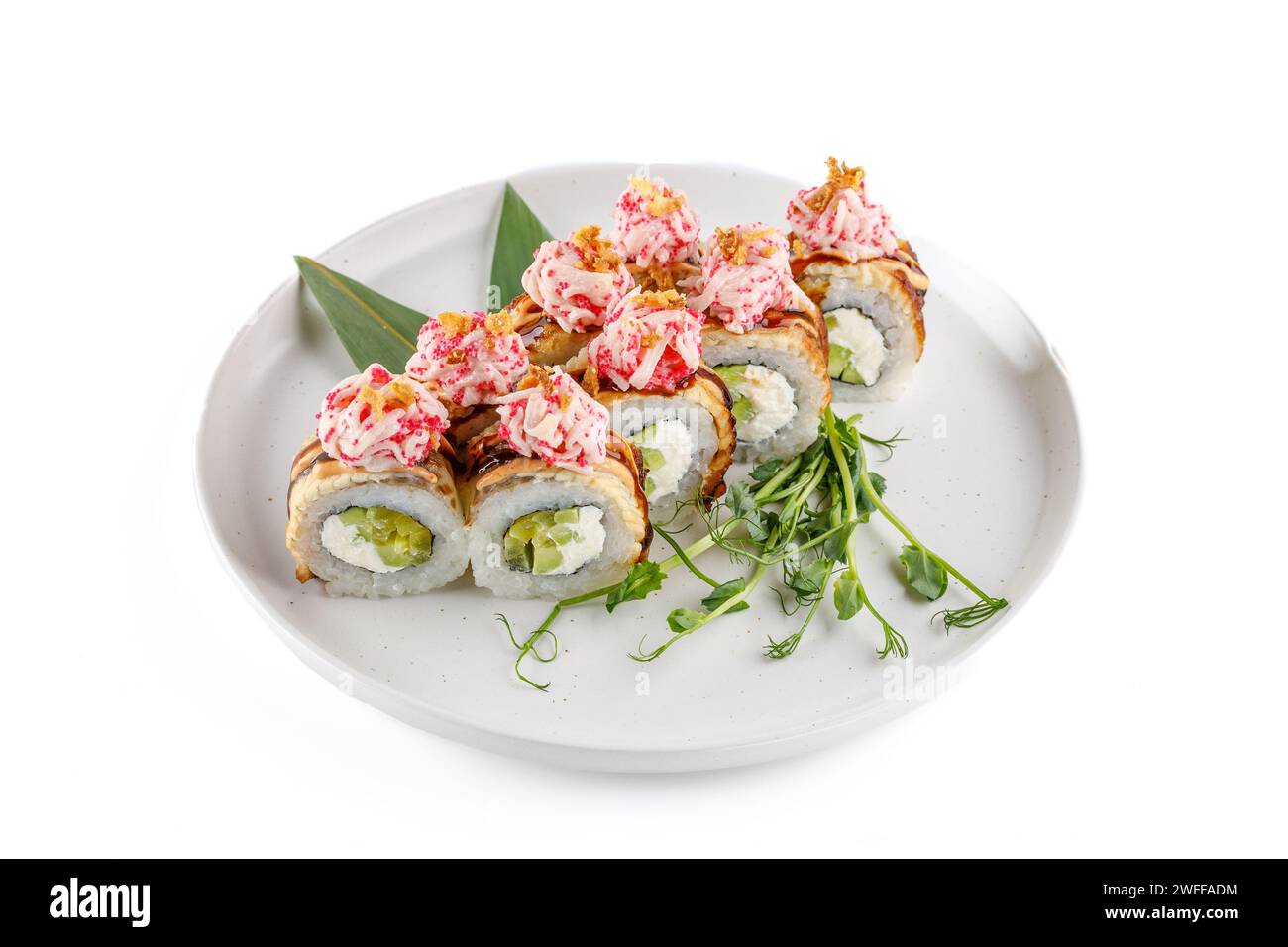 Royal roll studio shooting on a white background Stock Photo - Alamy