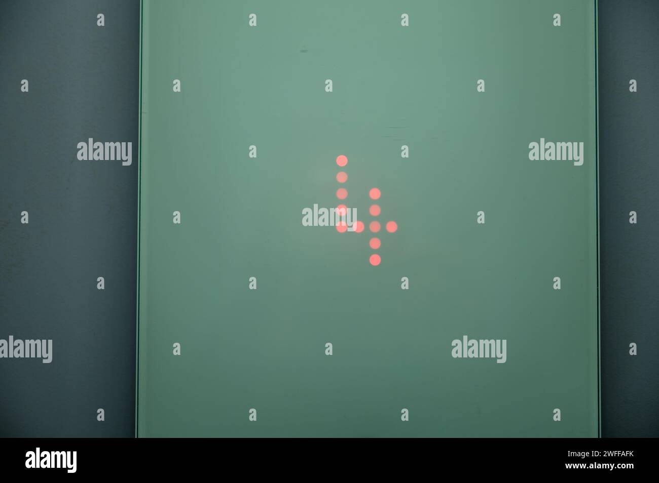 numbers of floor numbers in the elevator 1 Stock Photo - Alamy