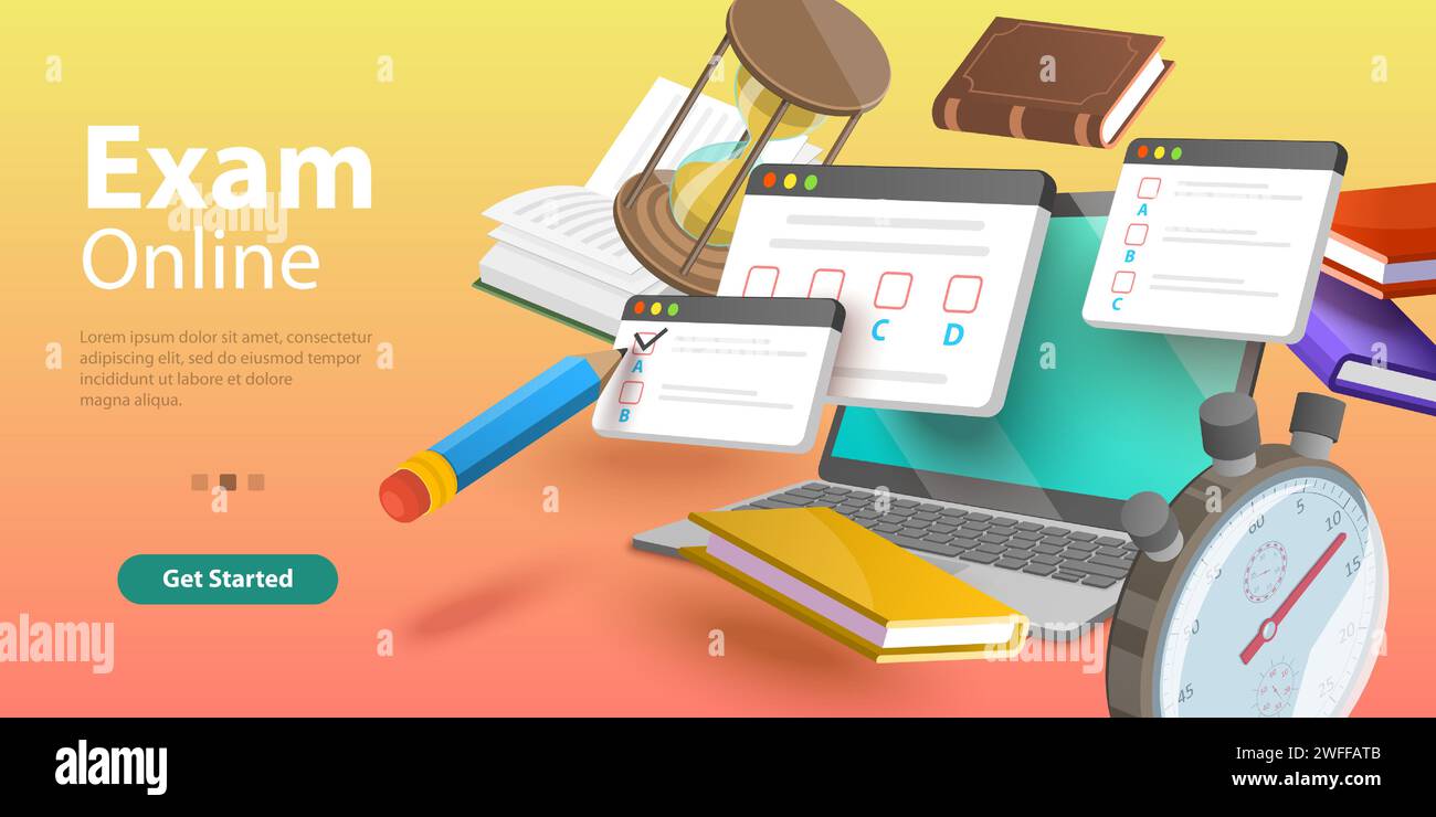 Online Testing, Questionnaire Form, Internet Quiz or Survey, Distant ...