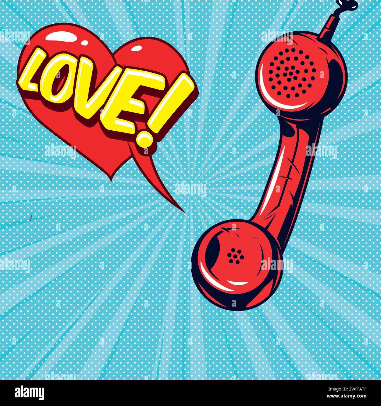 Mobile phone cartoon pop art style Stock Vector Image & Art - Alamy