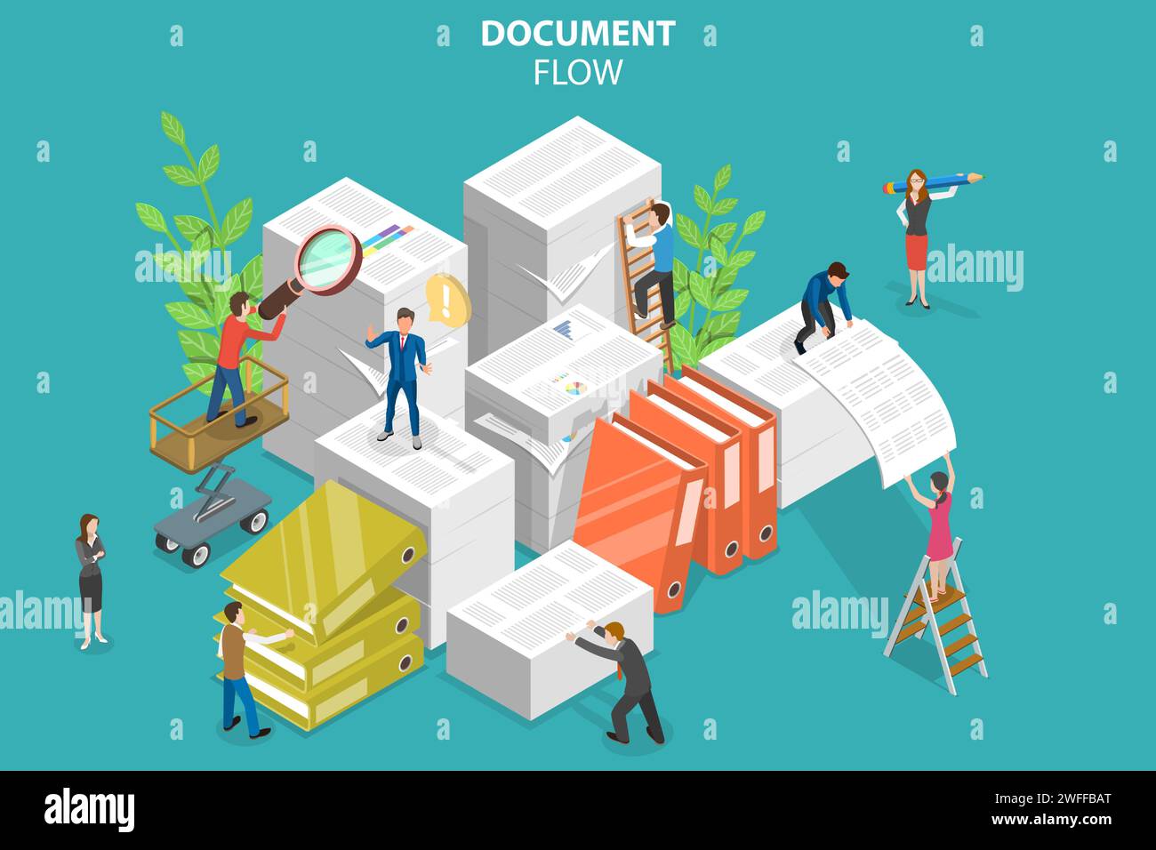 Paper stacked Stock Vector Images - Alamy