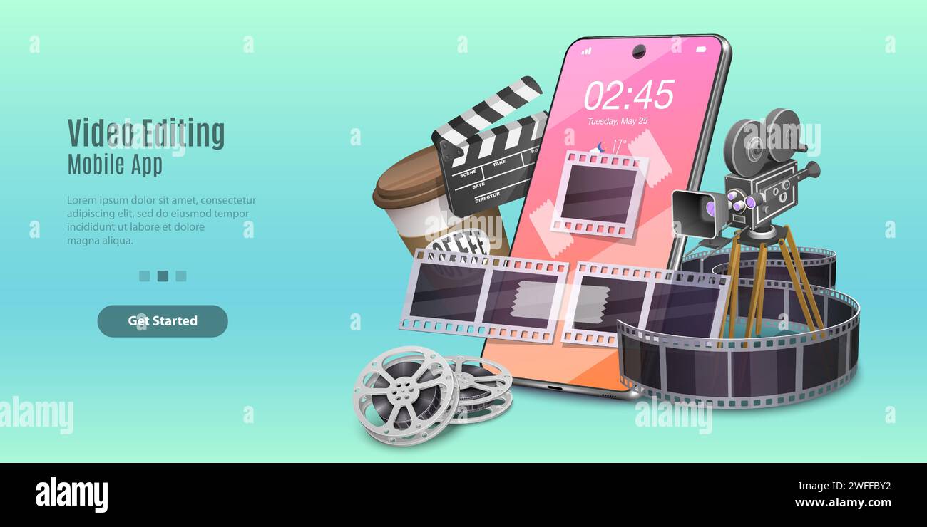 Film animation studio Stock Vector Images - Alamy