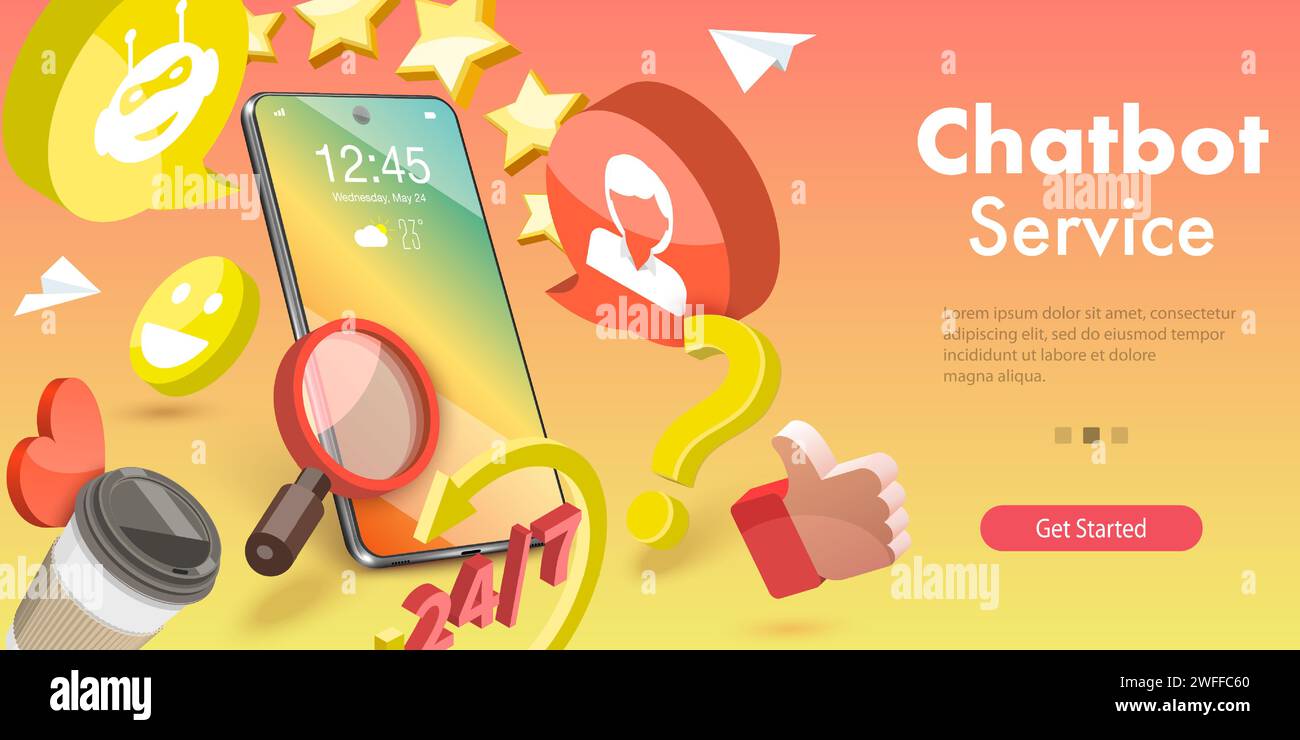 Robot call centre Stock Vector Images - Alamy