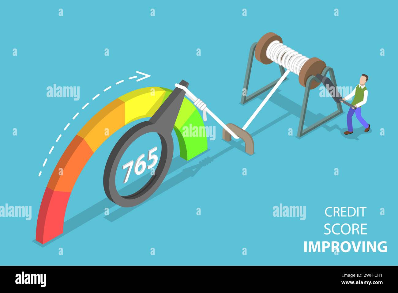 Credit score vector vectors hi-res stock photography and images - Alamy