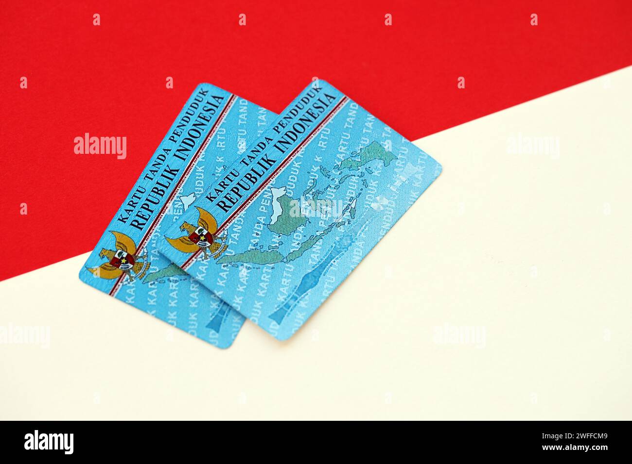 Indonesian national electric identity card called E-KTP or Kartu Tanda ...