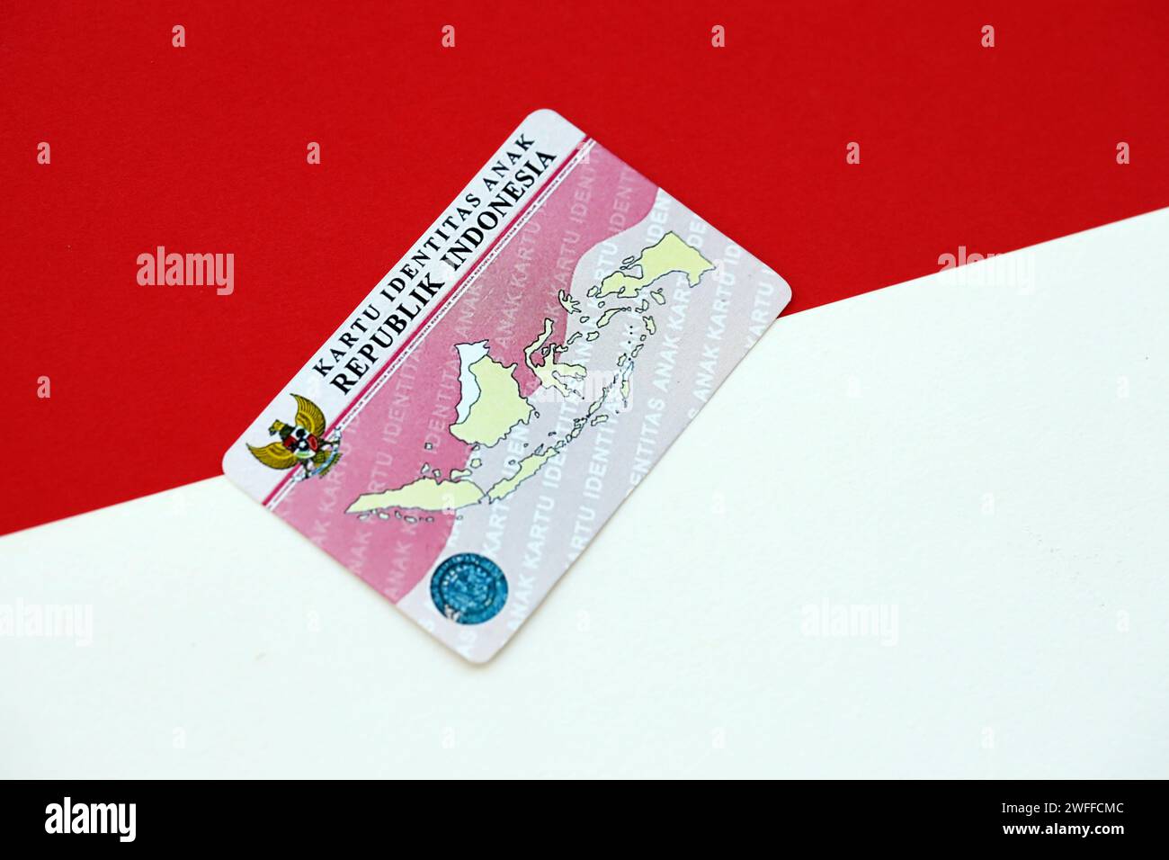 Indonesia child identity card Kartu Identitas Anak or KIA card. ID ...