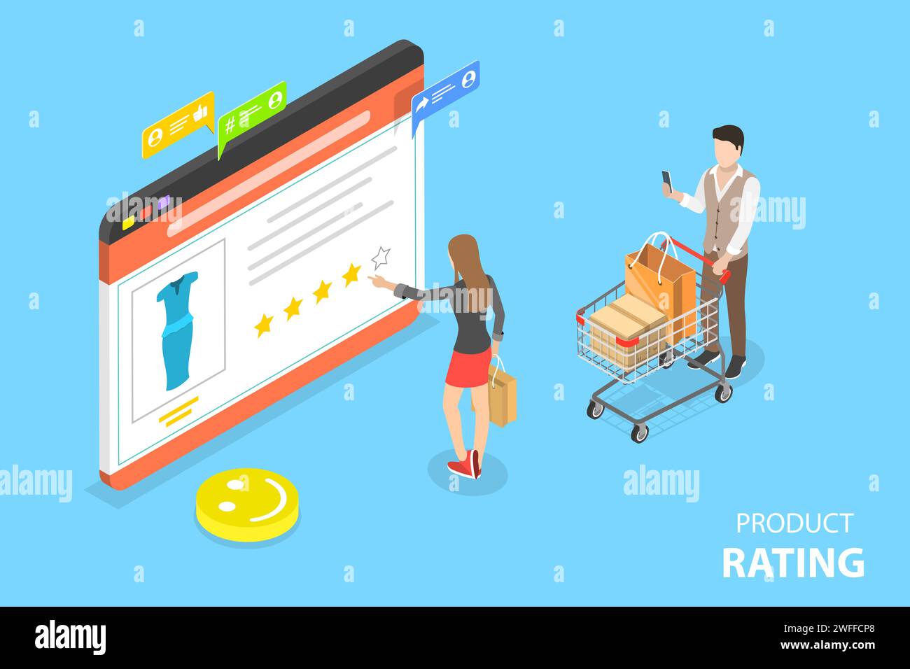 Digital user feedback vector vectors hi-res stock photography and images - Alamy