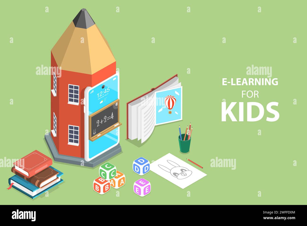 Student classes online Stock Vector Images - Alamy